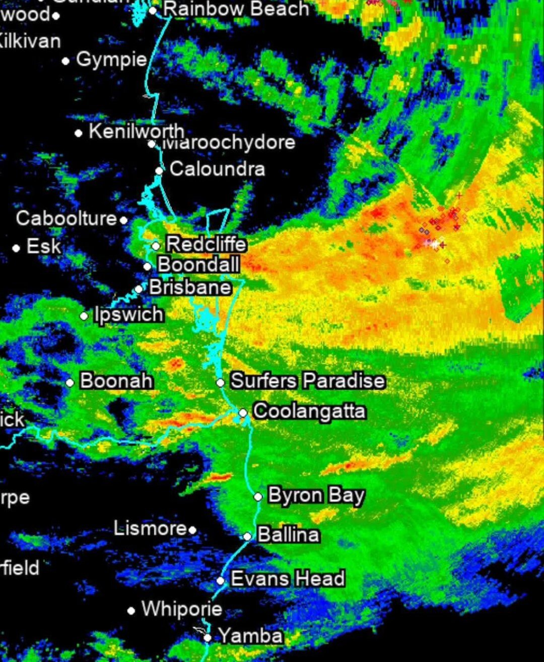 Australian Cyclone Downgraded, But Brisbane Battles Power Outages and ...