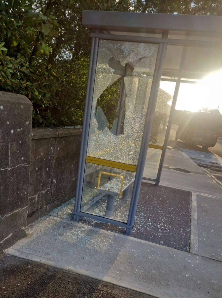 Cllr Jim Codd Calls for Prosecutions After Taghmon Bus Shelter Vandalised